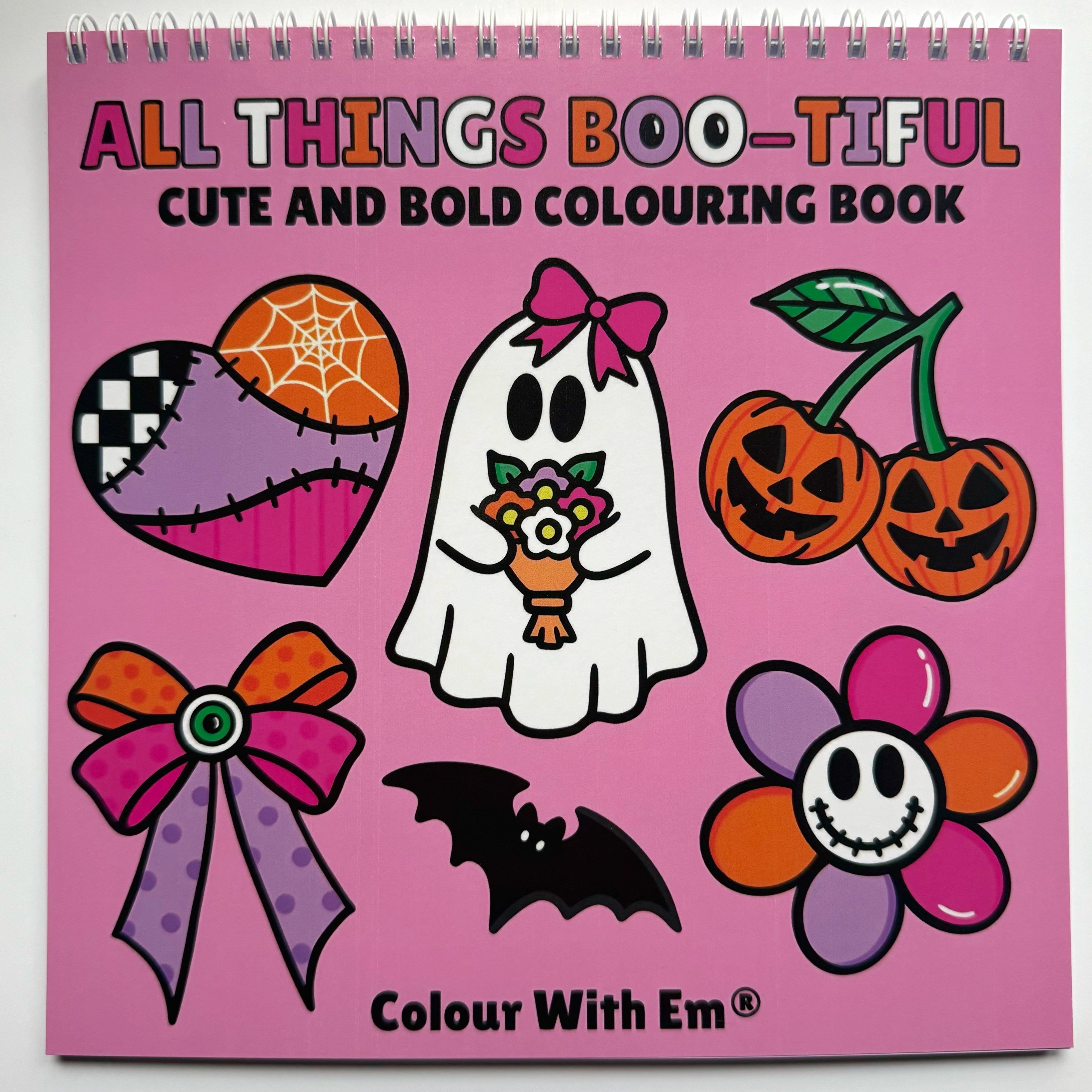 All Things Boo-tiful - Cute & Bold Colouring Book – Colour With Em