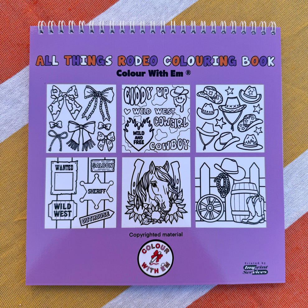All Things Rodeo Colouring Book - Bold, Fun & Wild Designs for Rodeo L ...